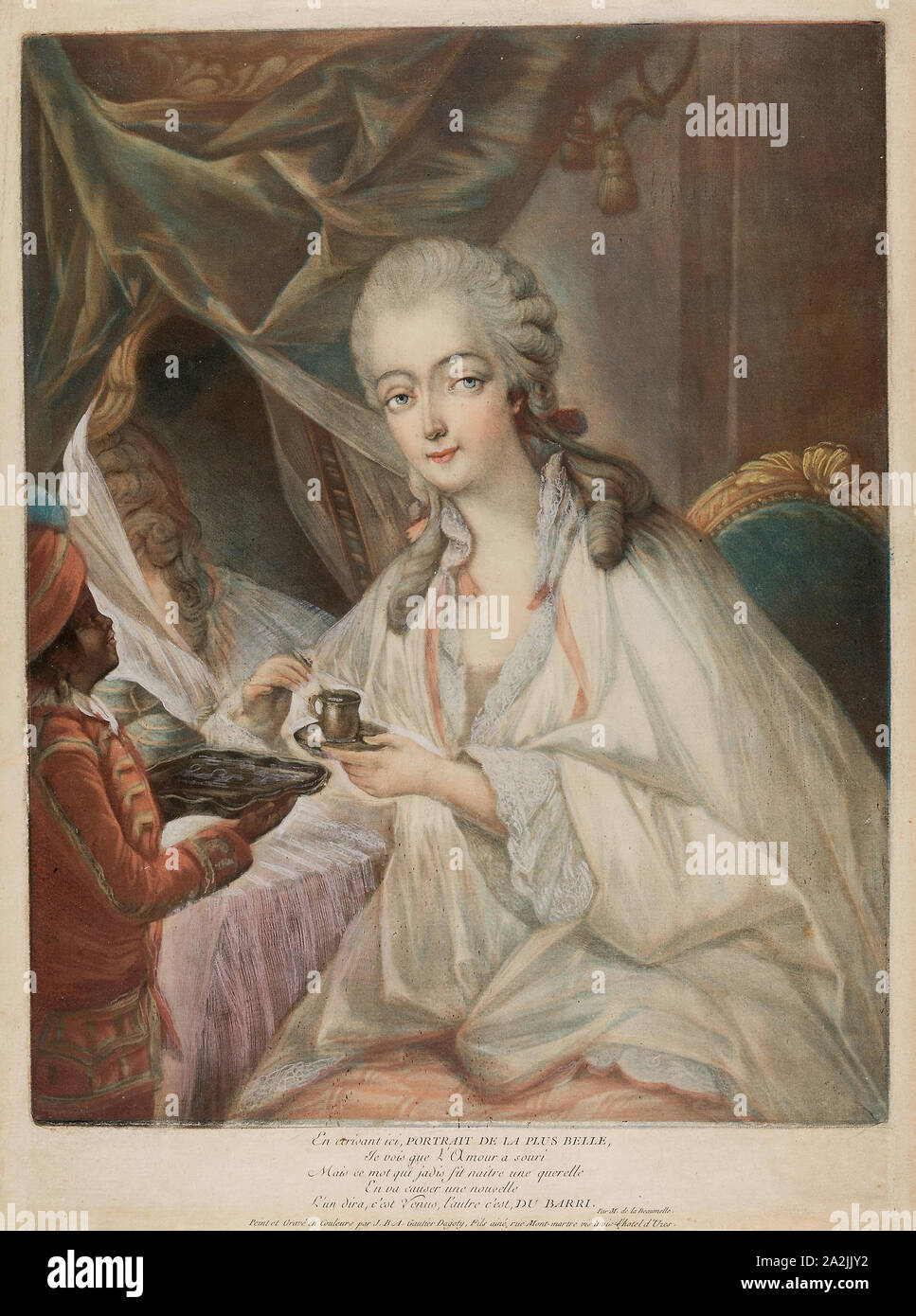 Madame du Barry, 1771, Jean-Baptiste-André Gautier D’Agoty, French ...