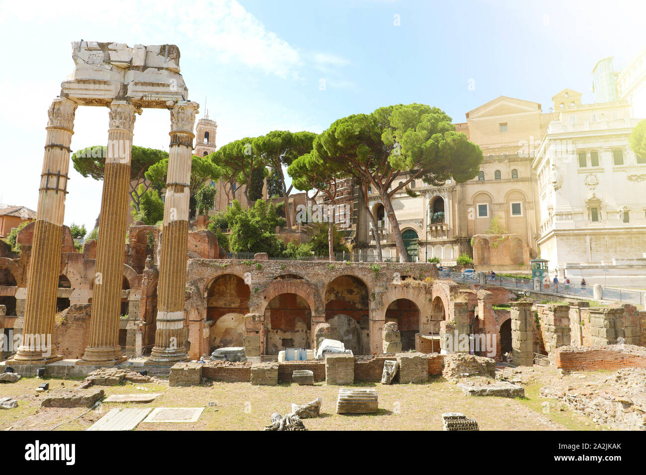 Forum of Caesar and the Temple of Venus Genetrix in Rome, Italy ...