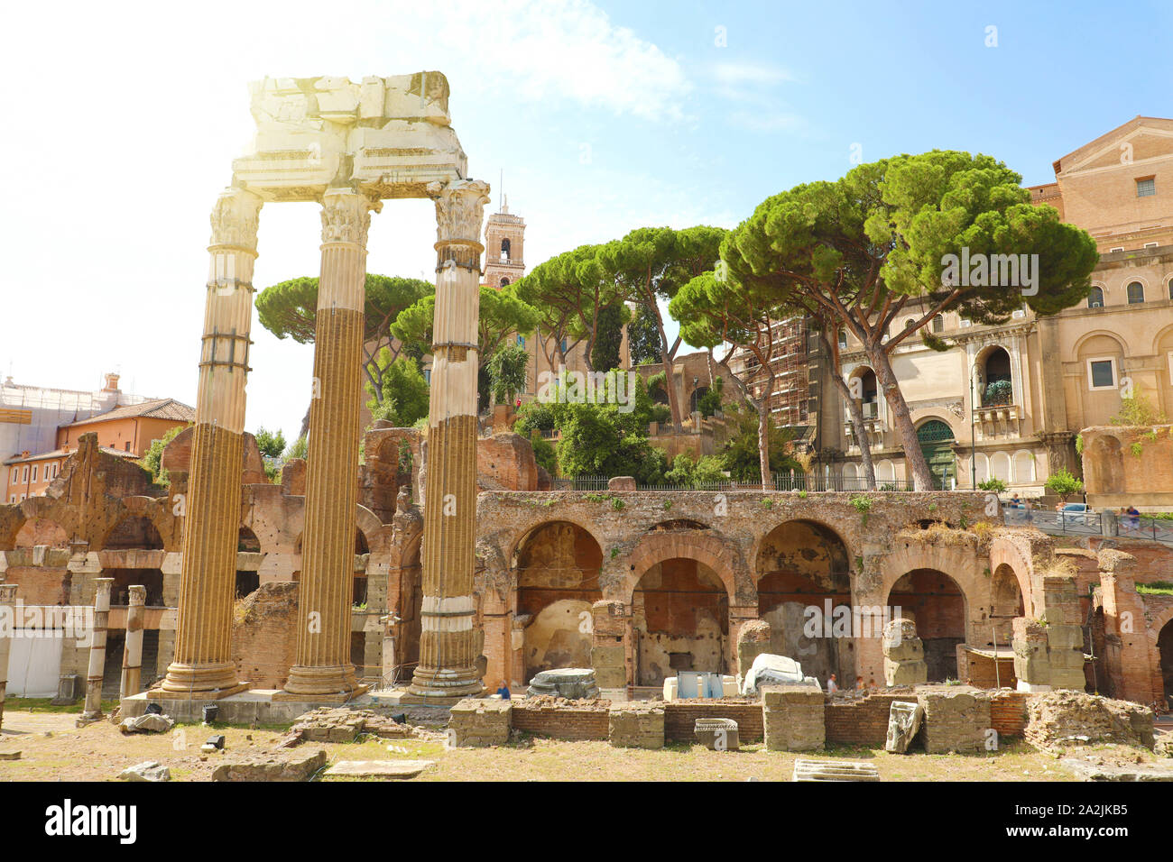 Forum of Caesar and the Temple of Venus Genetrix in Rome, Italy ...