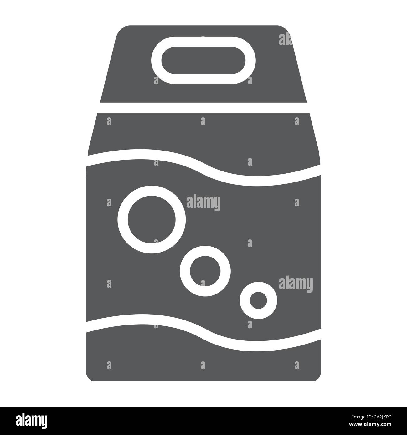 Washing powder glyph icon, laundry and housekeeping, laundry detergent ...