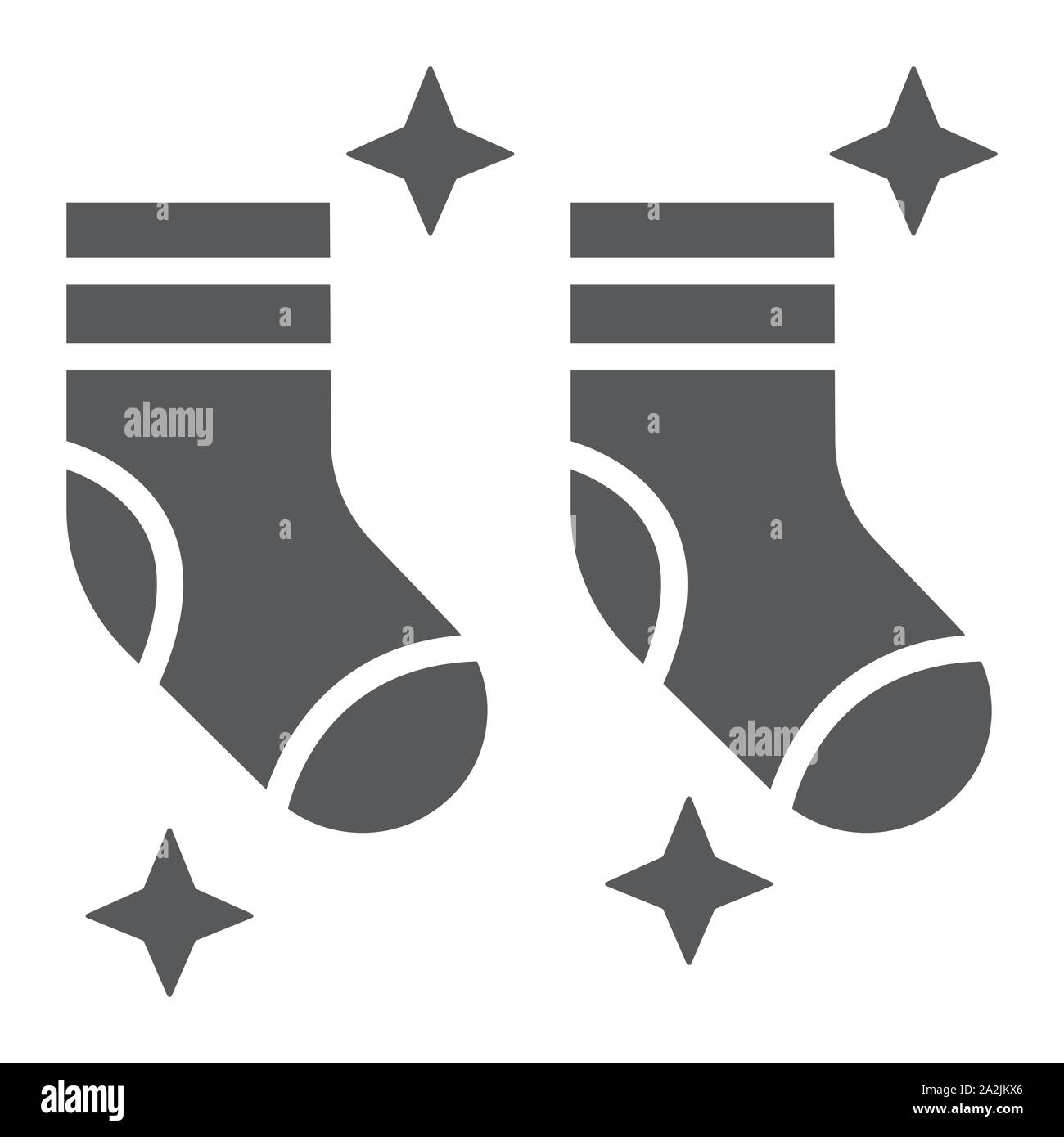 Clean socks glyph icon, laundry and wardrobe, tidy socks sign, vector ...