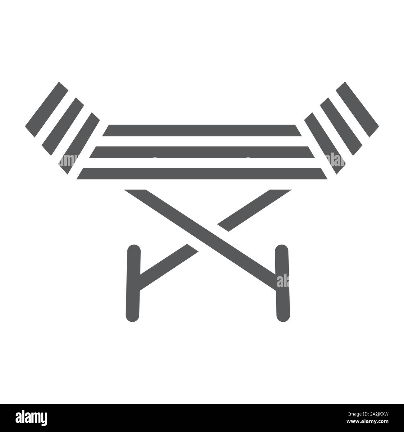 Metal clothes dryer glyph icon, laundry and housekeeping, rack dryer ...