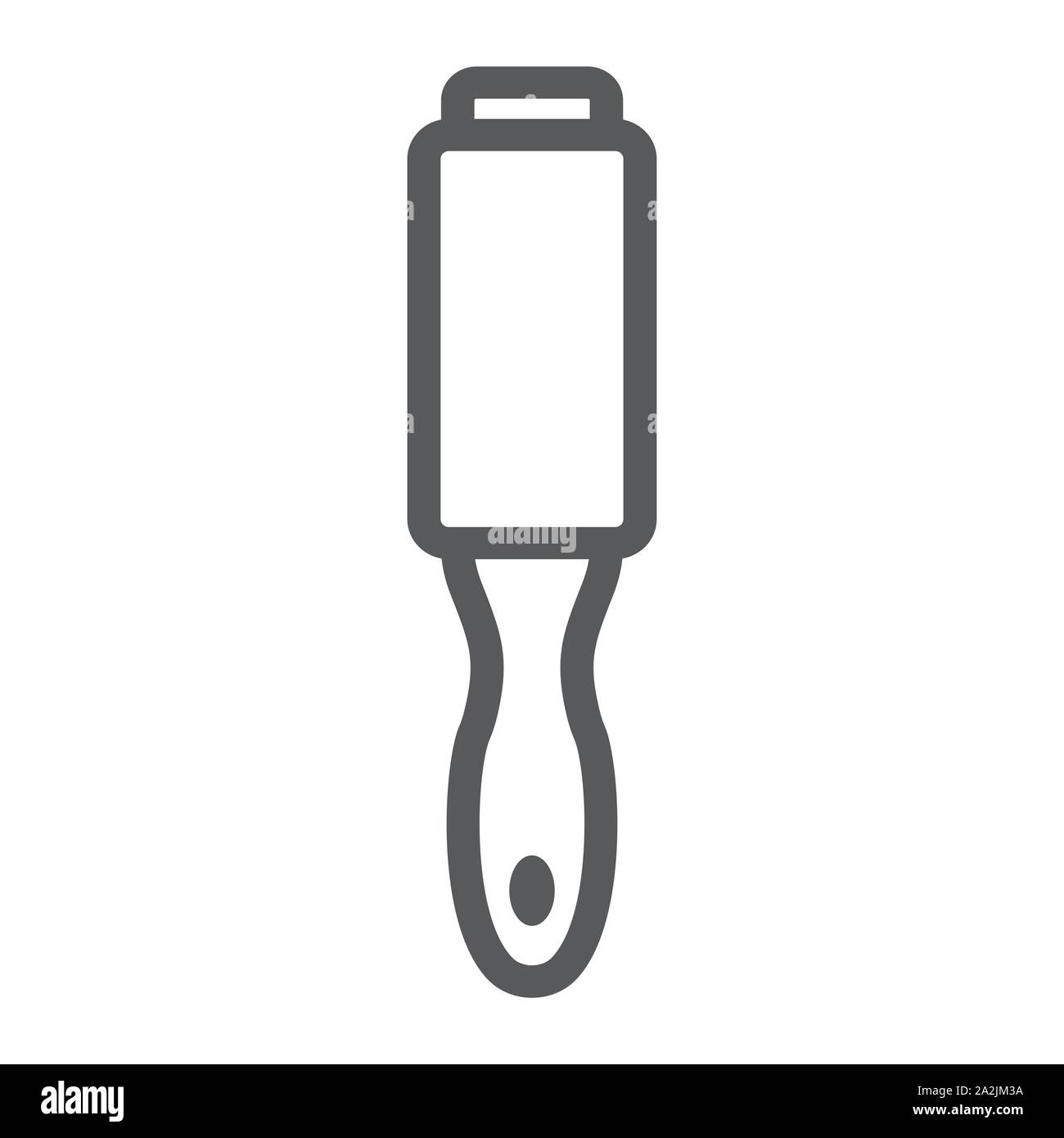 Lint roller clothes line icon, cleaner and remover, cleaning roller ...