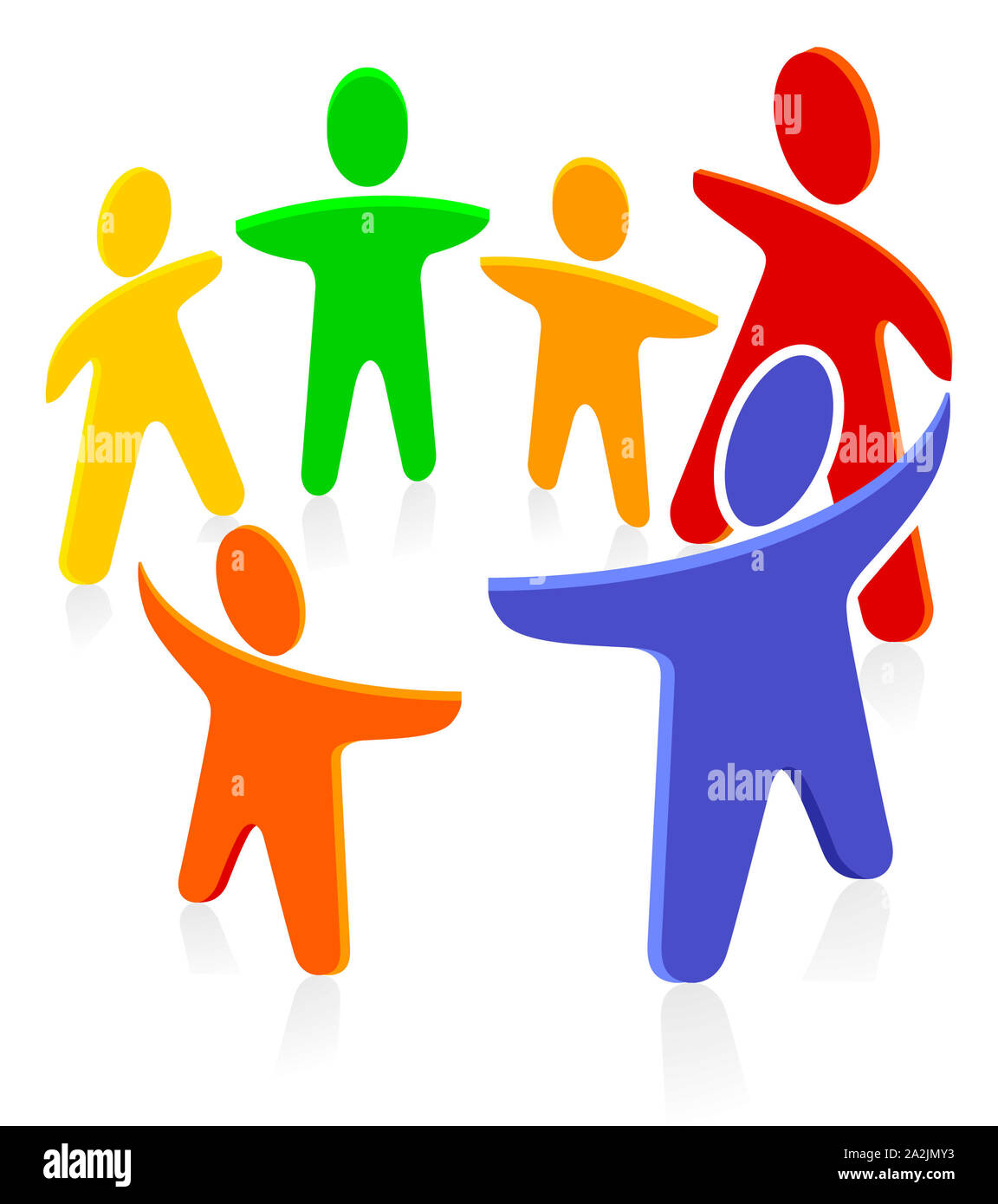 caution playing children, illustration Stock Photo - Alamy