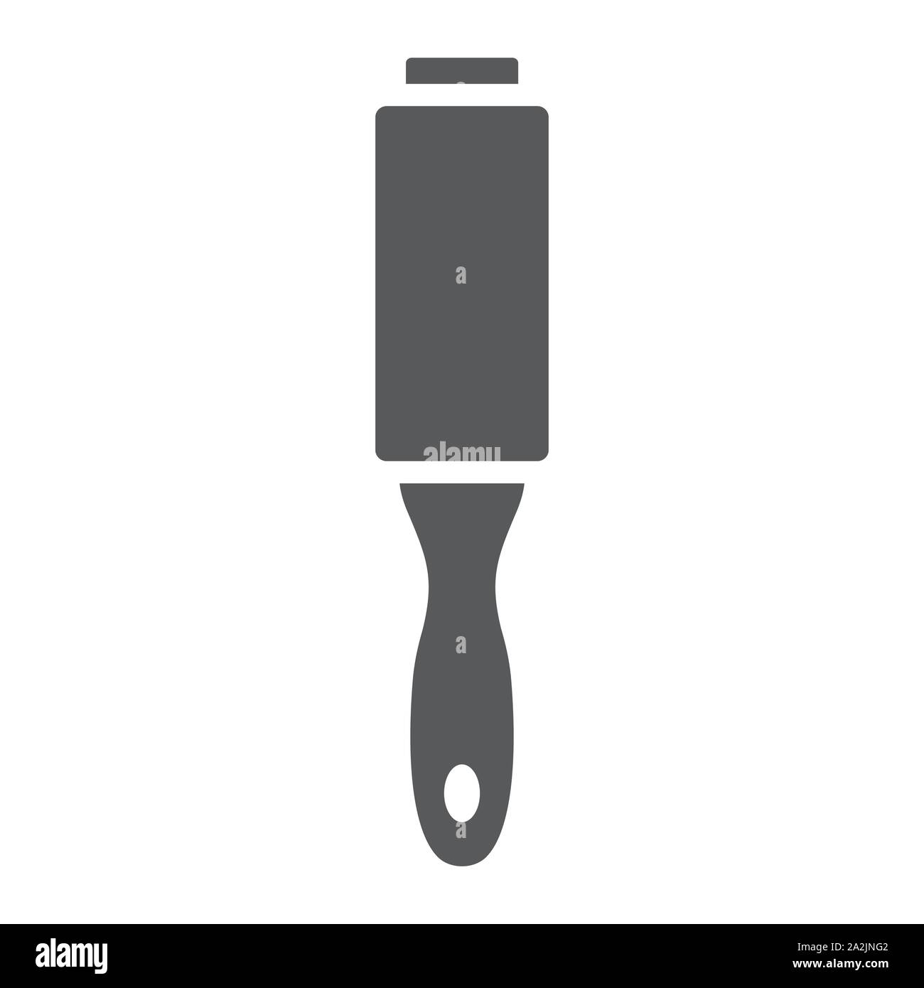 Lint roller clothes glyph icon, cleaner and remover, cleaning roller ...