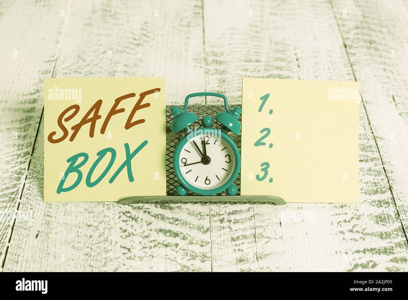 Handwriting text writing Safe Box. Conceptual photo A small structure ...