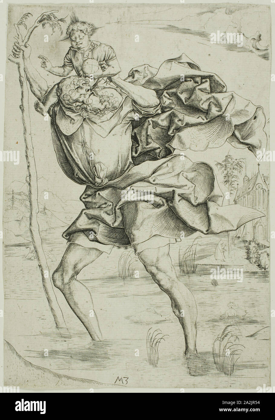 Saint Christopher, c. 1500, Master M.Z., German, flourished 1500-1550 ...