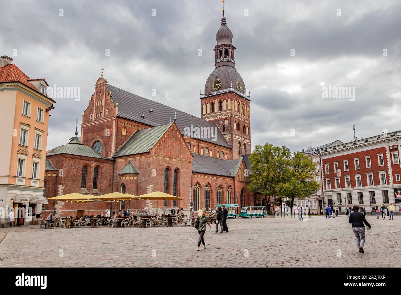 Riga Cathedral a Medieval Lutheran church with Romanesque and early ...