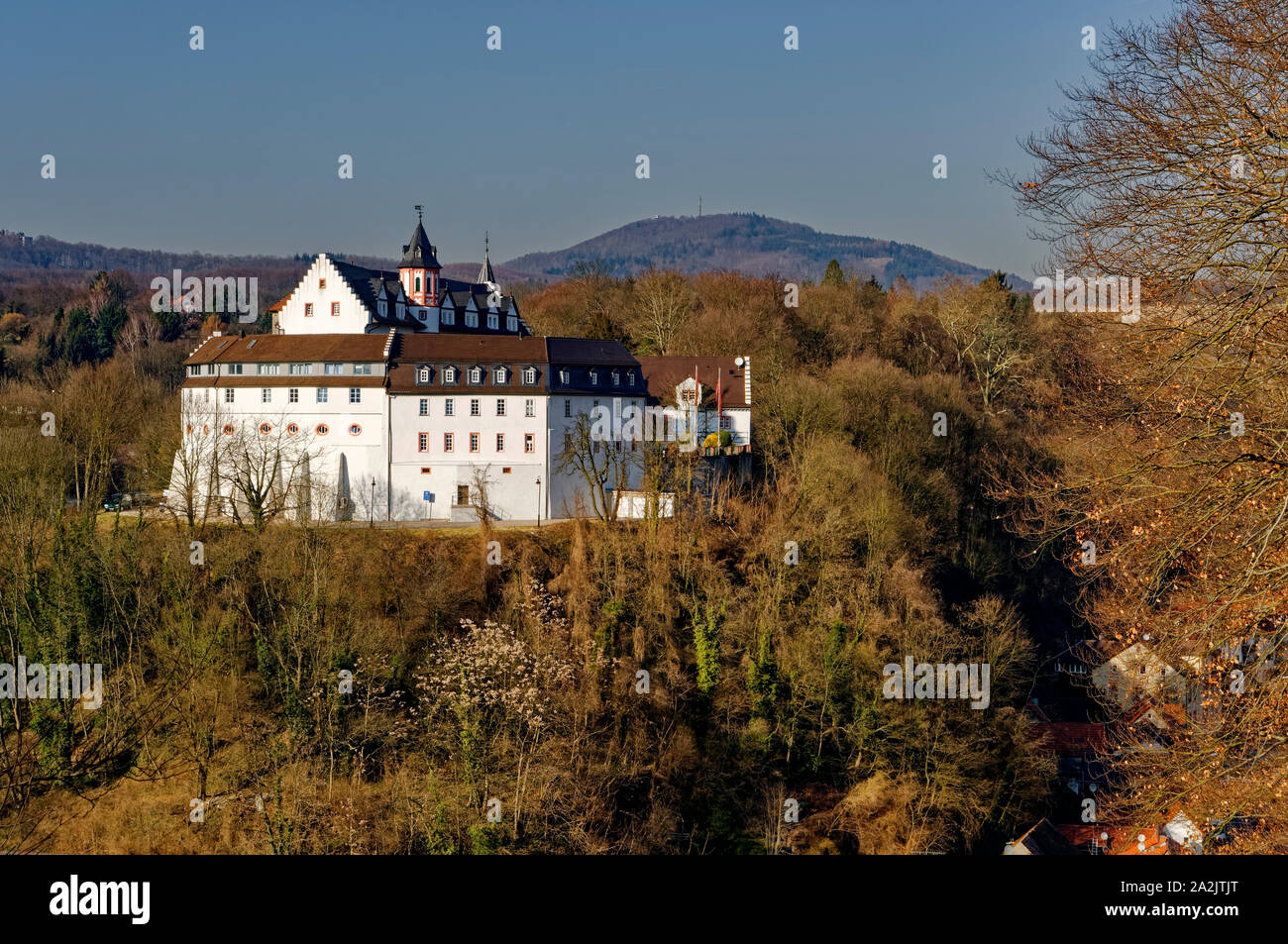 Schönberg Castle in Schönberg (part of Bensheim) on the Bergstrasse ...