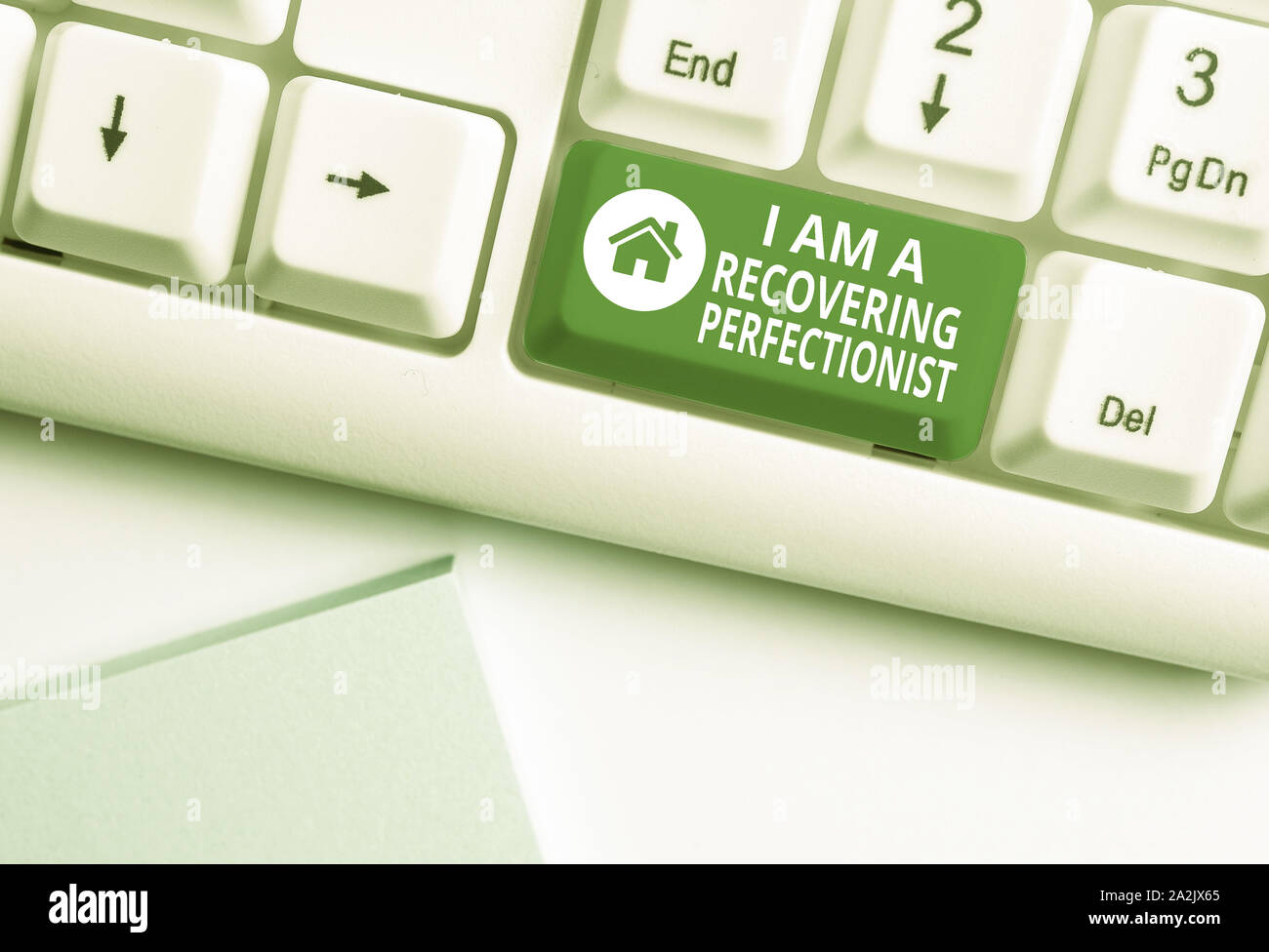 Handwriting text writing I Am A Recovering Perfectionist. Conceptual ...