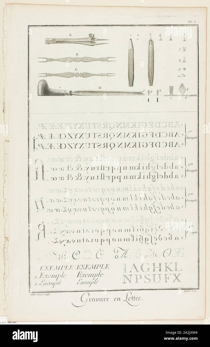 Letter j etching hi-res stock photography and images - Alamy