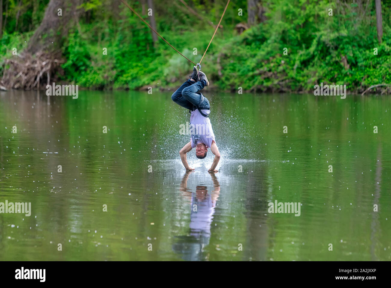Zipline Over Water High Resolution Stock Photography and Images - Alamy