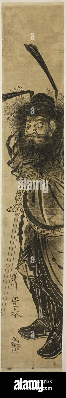Shoki, the demon-queller, c. 1770, Utagawa Toyoharu, Japanese, 1735 ...