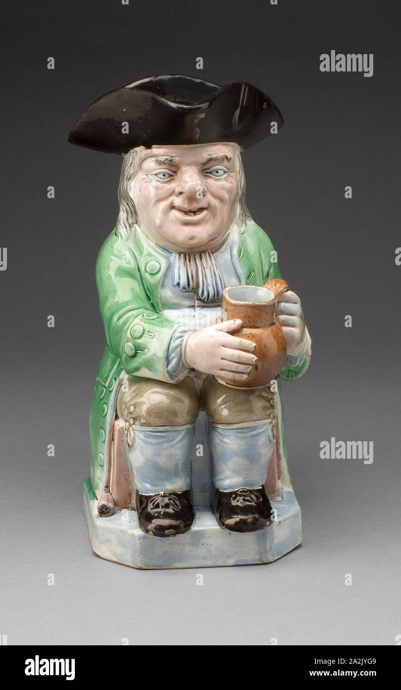 Toby Jug, 1780/90, England, Staffordshire, Staffordshire, Lead-glazed ...