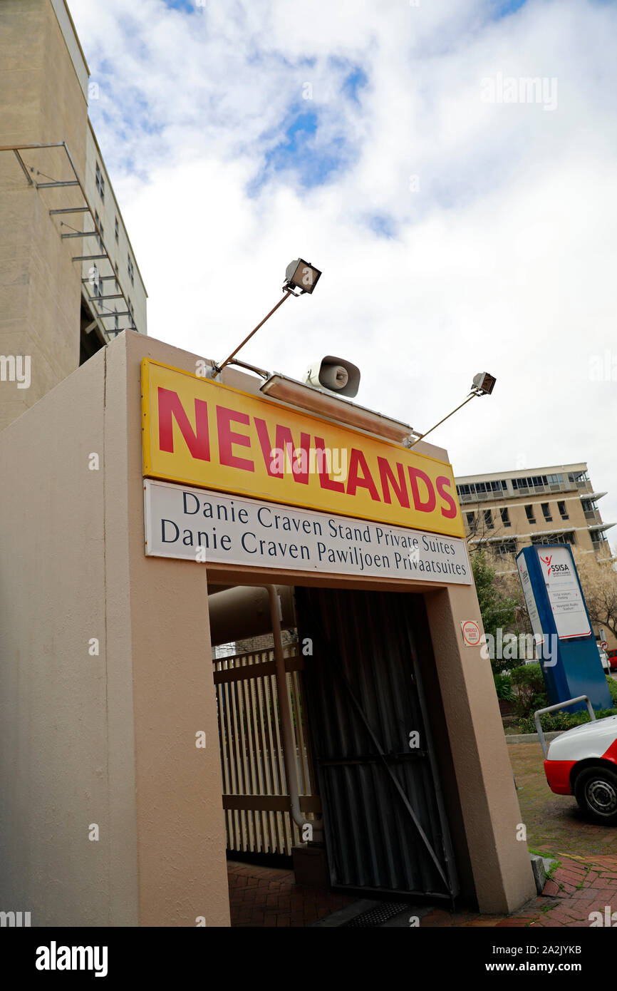 Newlands stadium in Cape Town was built in 1888 and the oldest rugby ...