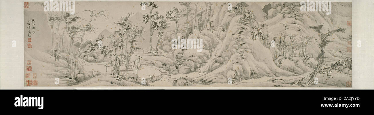 Autumn Mountains, Ming dynasty (1368–1644), early 16th century, Wen ...