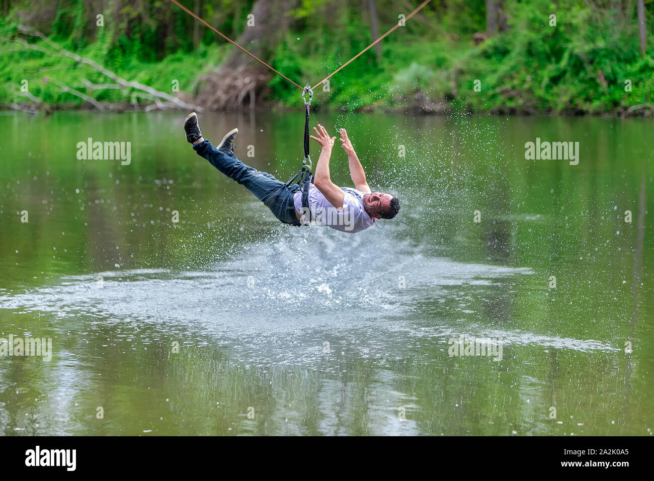Zipline Over Water High Resolution Stock Photography and Images - Alamy