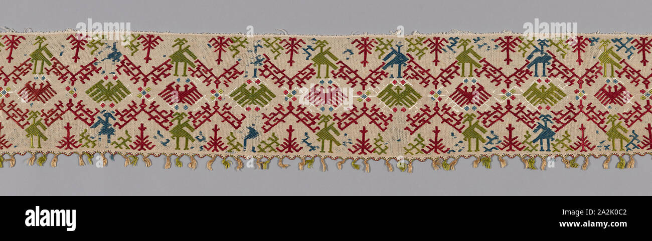 Fragment (For a Bed Curtain), 17th century, Greece, Cyclades Islands ...