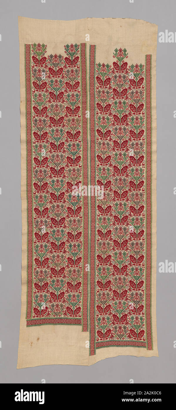 Panel (Half of a Bed Curtain), 17th century, Greece, Dodecanese Islands ...