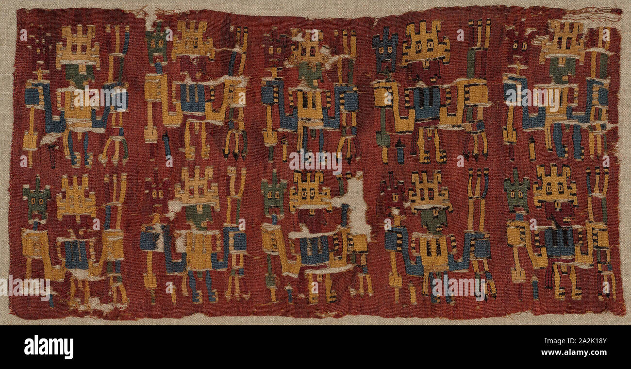Cotton and wool camelid slit tapestry weave hi-res stock photography ...