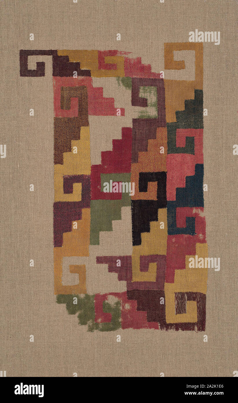 Wool camelid plain weave of discontinuous warps and wefts hi-res stock ...