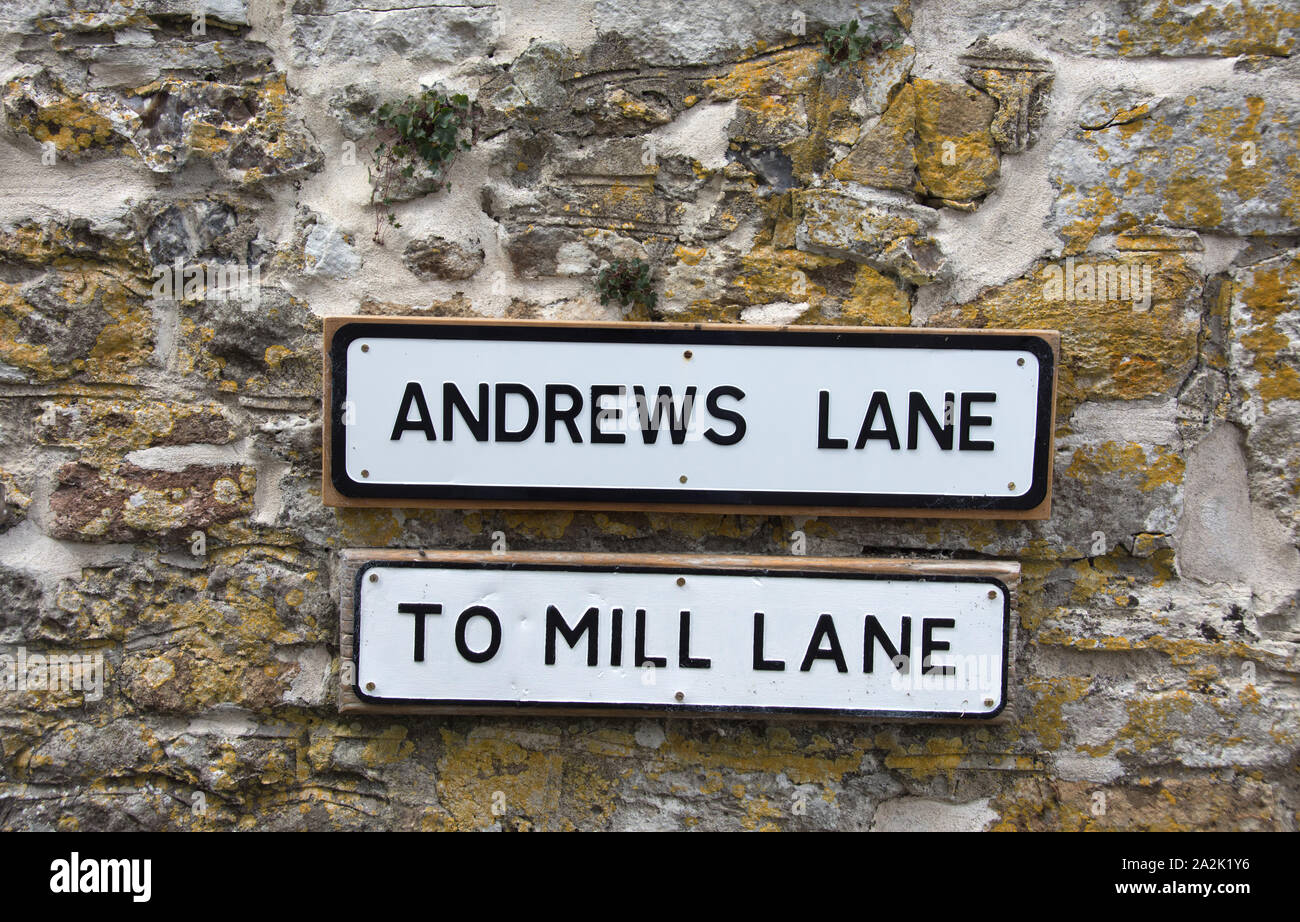 Long street names hi-res stock photography and images - Alamy