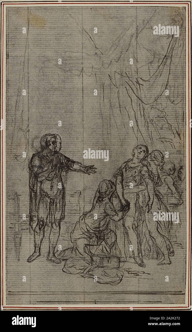 Study for Lucain’s La Pharsale, Canto V, c. 1766, Hubert François ...