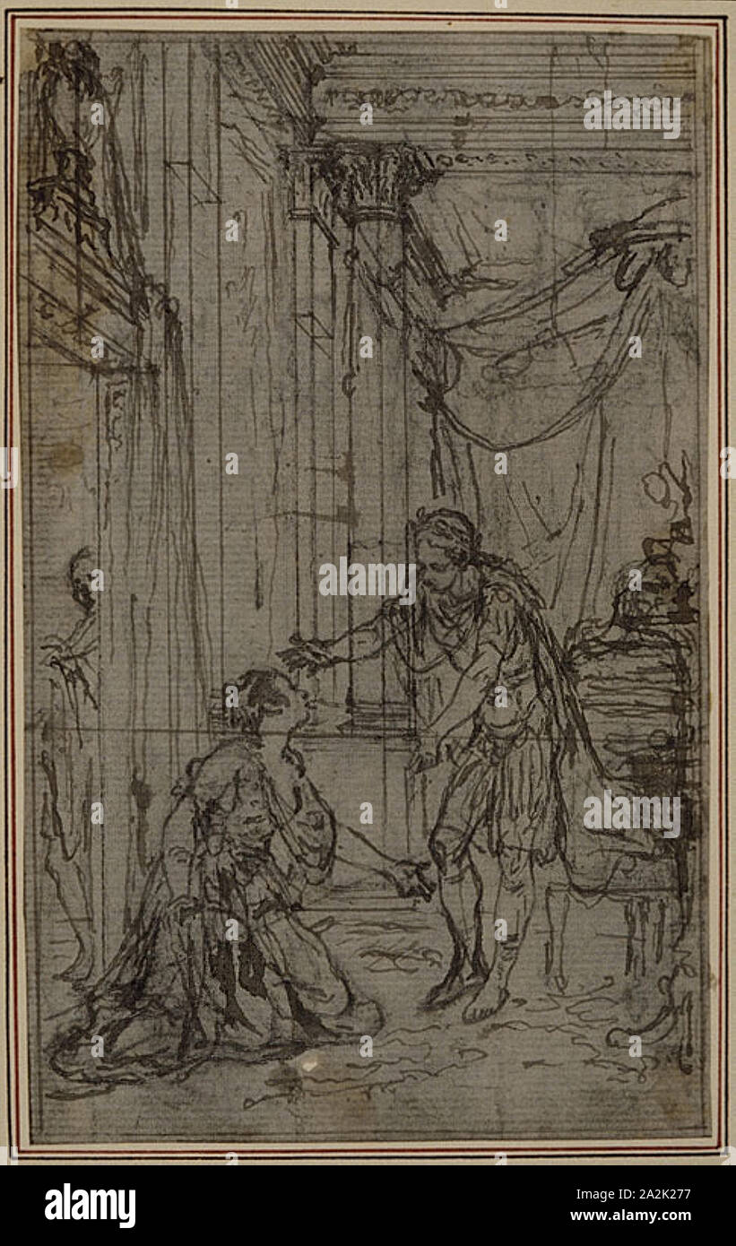 Study for Lucain’s La Pharsale, Canto X, c. 1766, Hubert François ...
