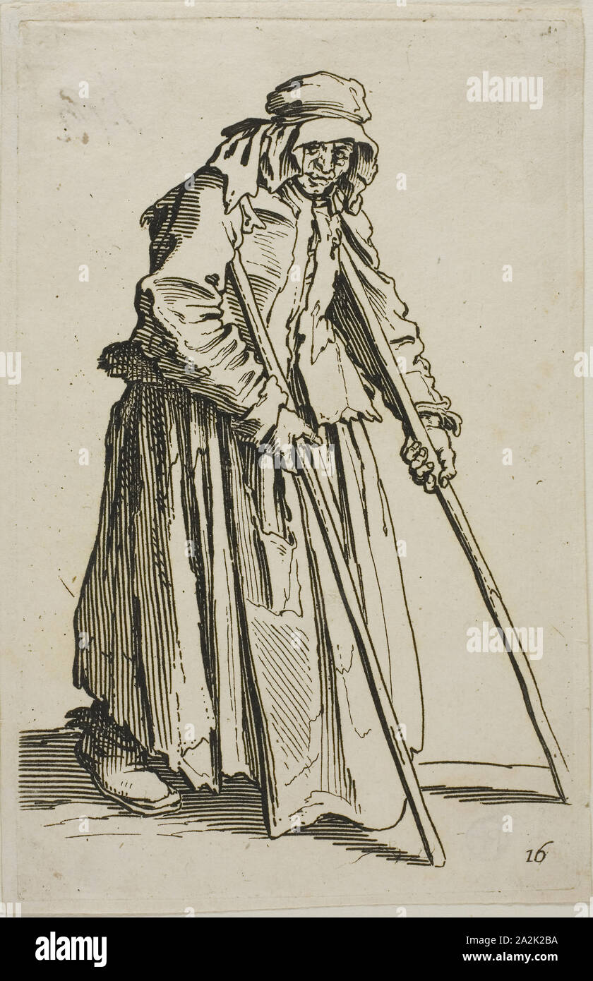The Beggar on Crutches and His Beggar’s Wallet, plate ten from The ...