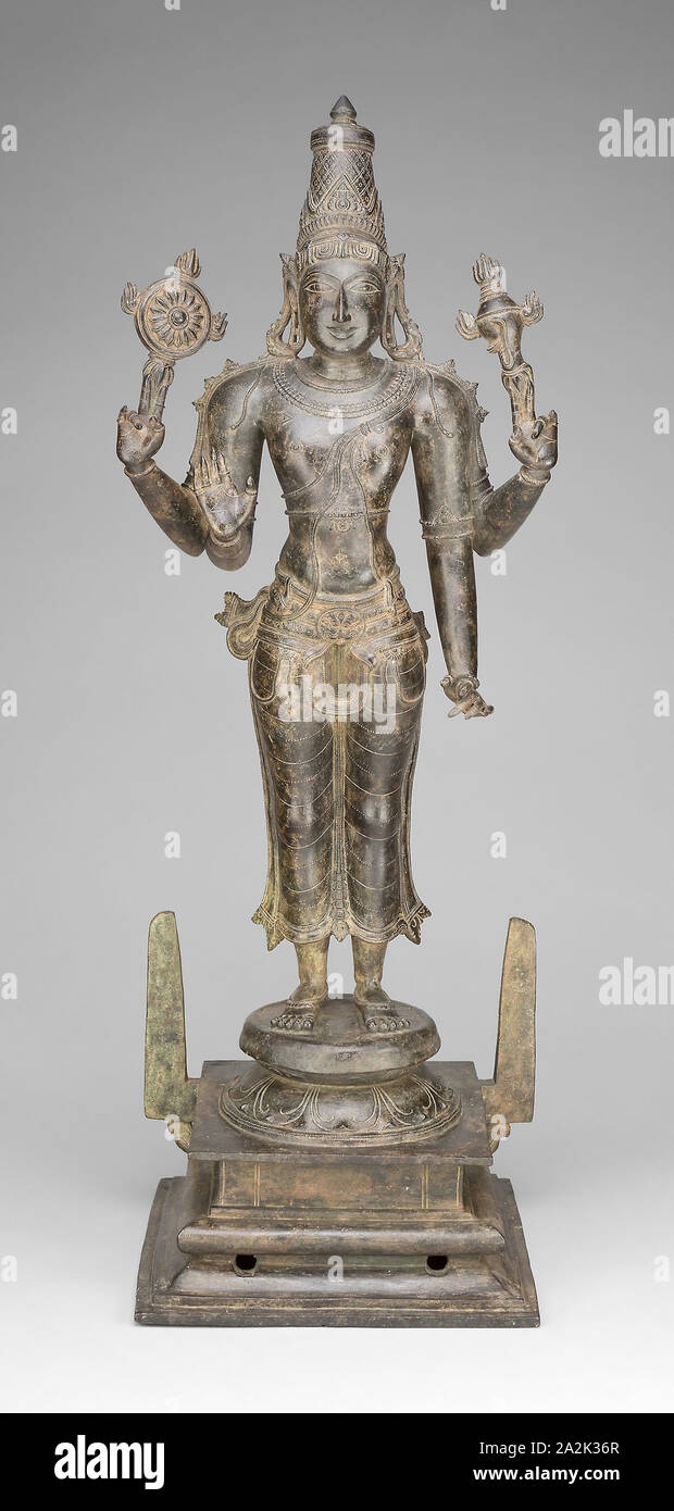 Four armed god vishnu holding discus hi-res stock photography and ...