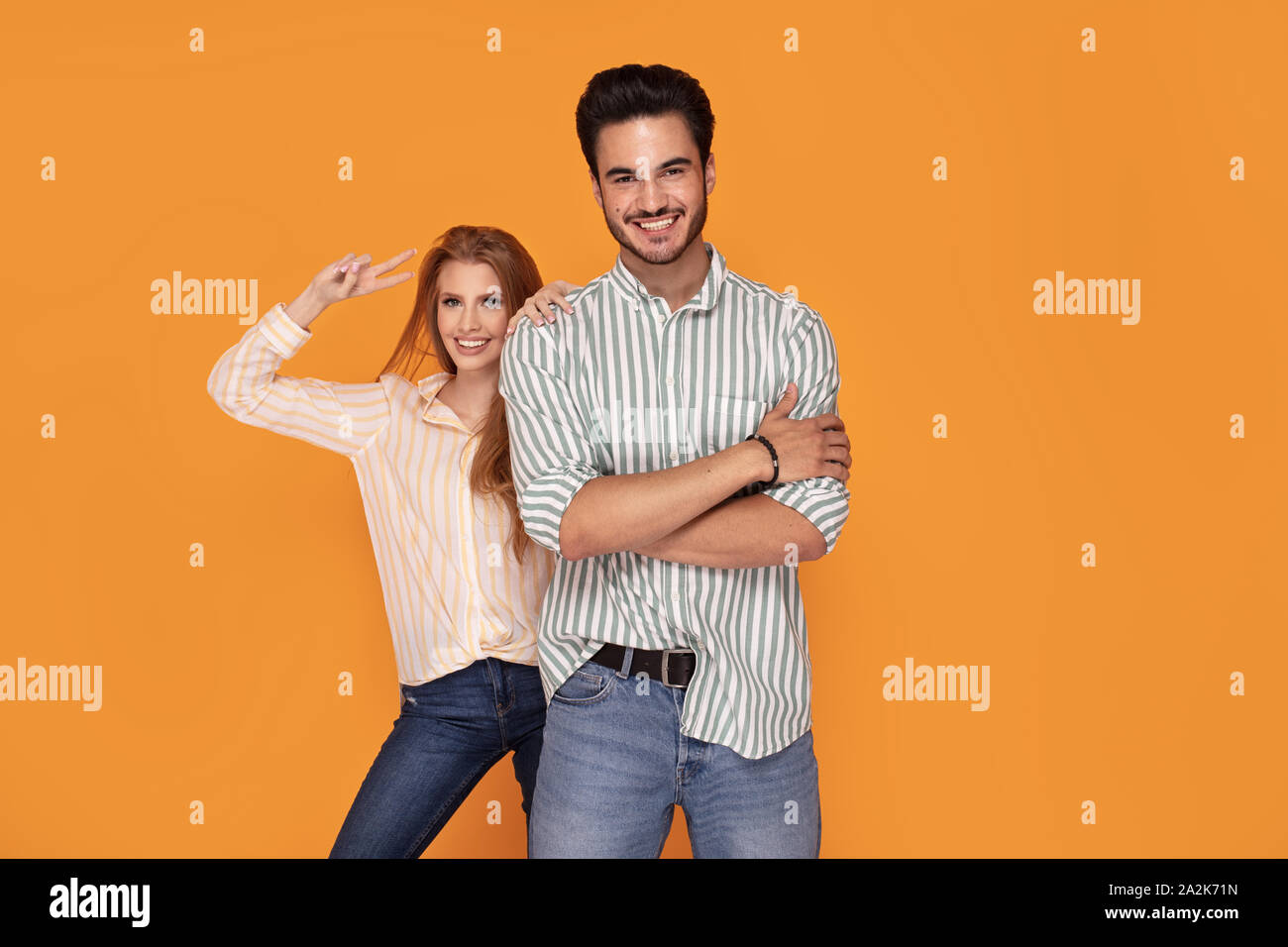 Adult beautiful fun girl happiness happy people person portrait hi-res ...