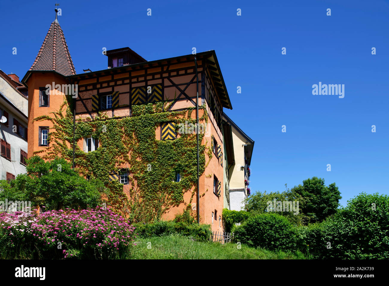Engen in the Hegau region: historic house in old town, Konstanz ...