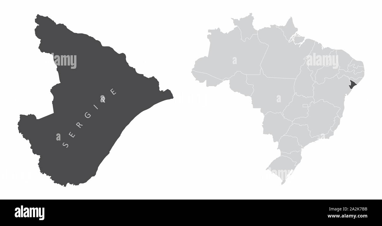 Map of sergipe hi-res stock photography and images - Alamy