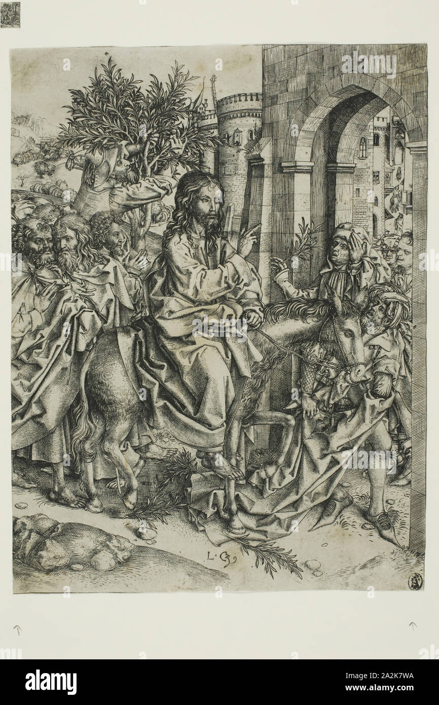 Christ’s Entry into Jerusalem, c. 1500, Master of the Strache Altar ...