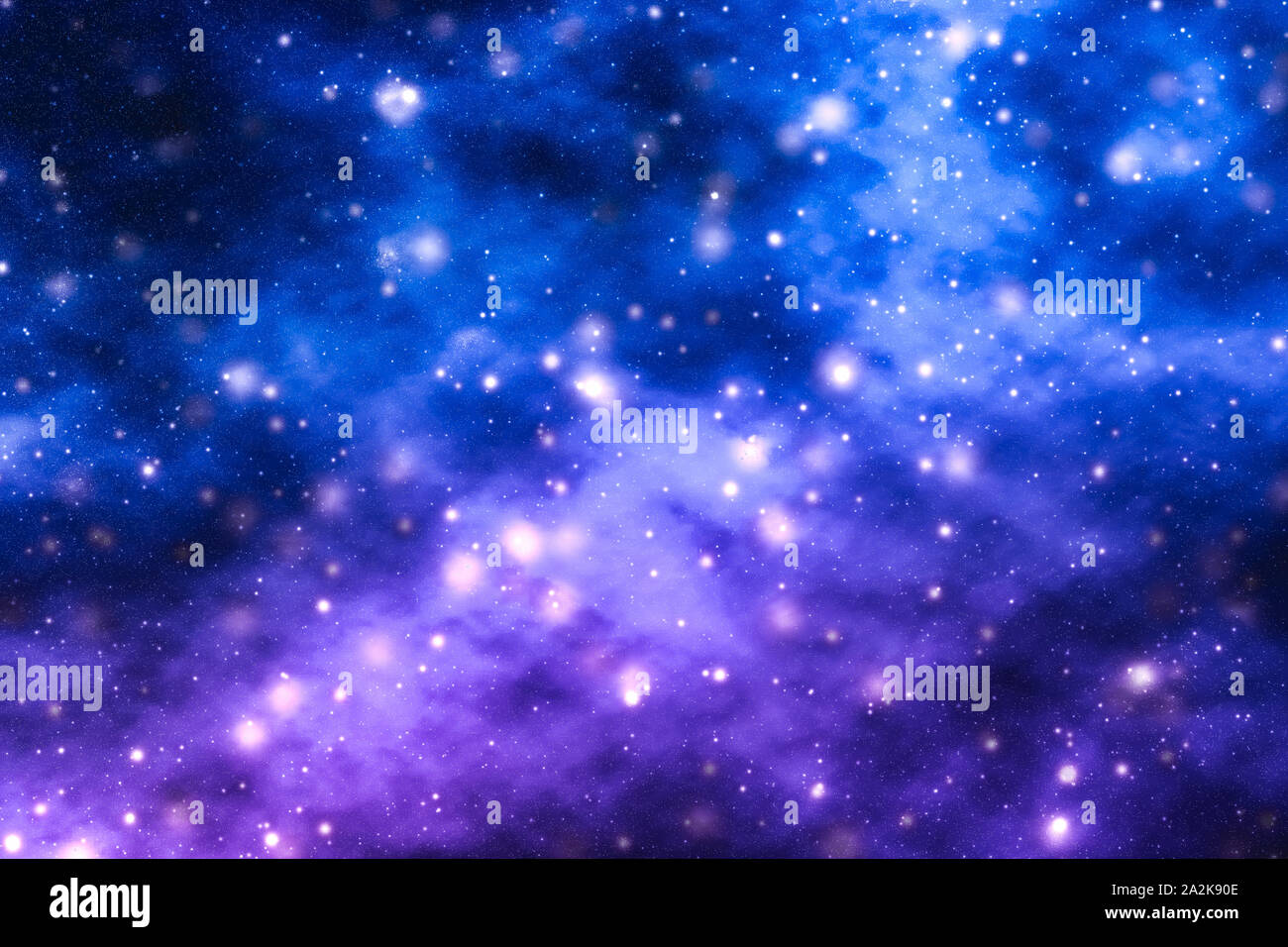 Discovery in astronomy, cosmic abstract and future technology concept ...