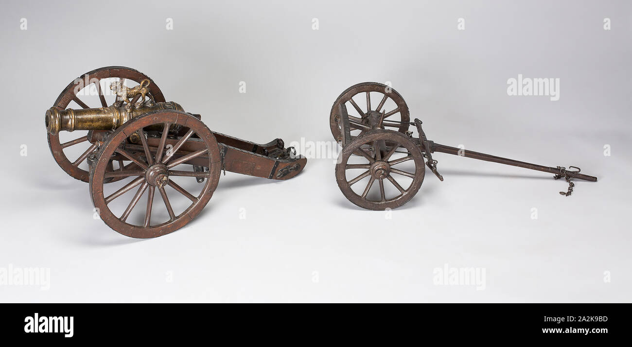 Model Artillery Cannon with Field Carriage, second half of 17th century ...