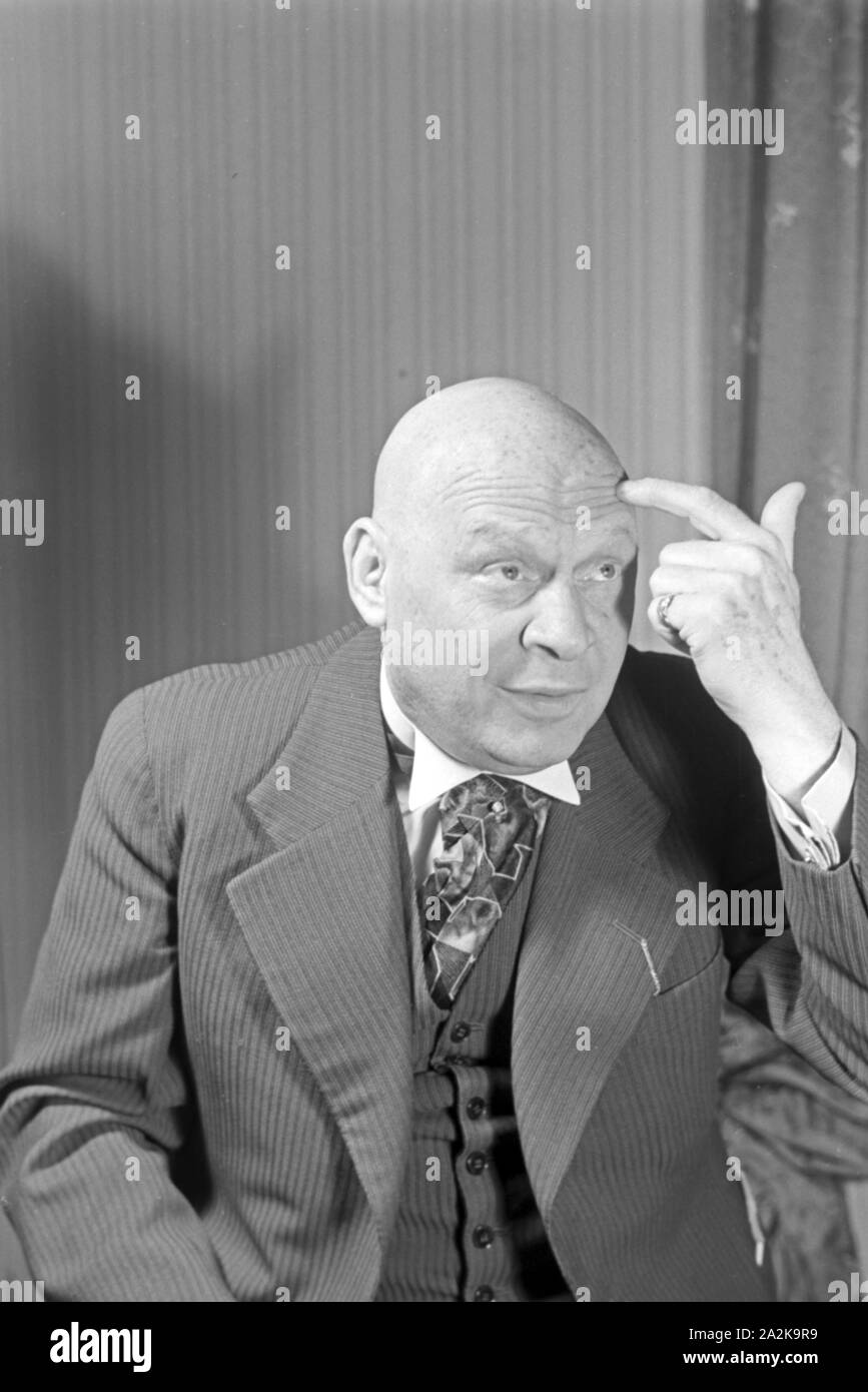 Der deutsche Schauspieler Ludwig Schmitz, Deutschland 1930er Jahre ...
