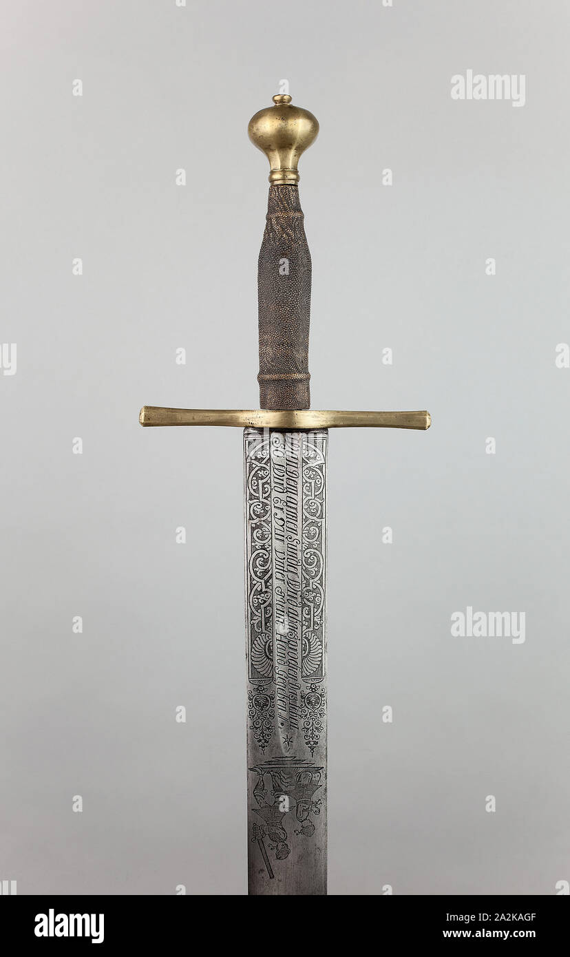 Sword of Justice, late 17th century, German, Solingen, Solingen, Wood ...