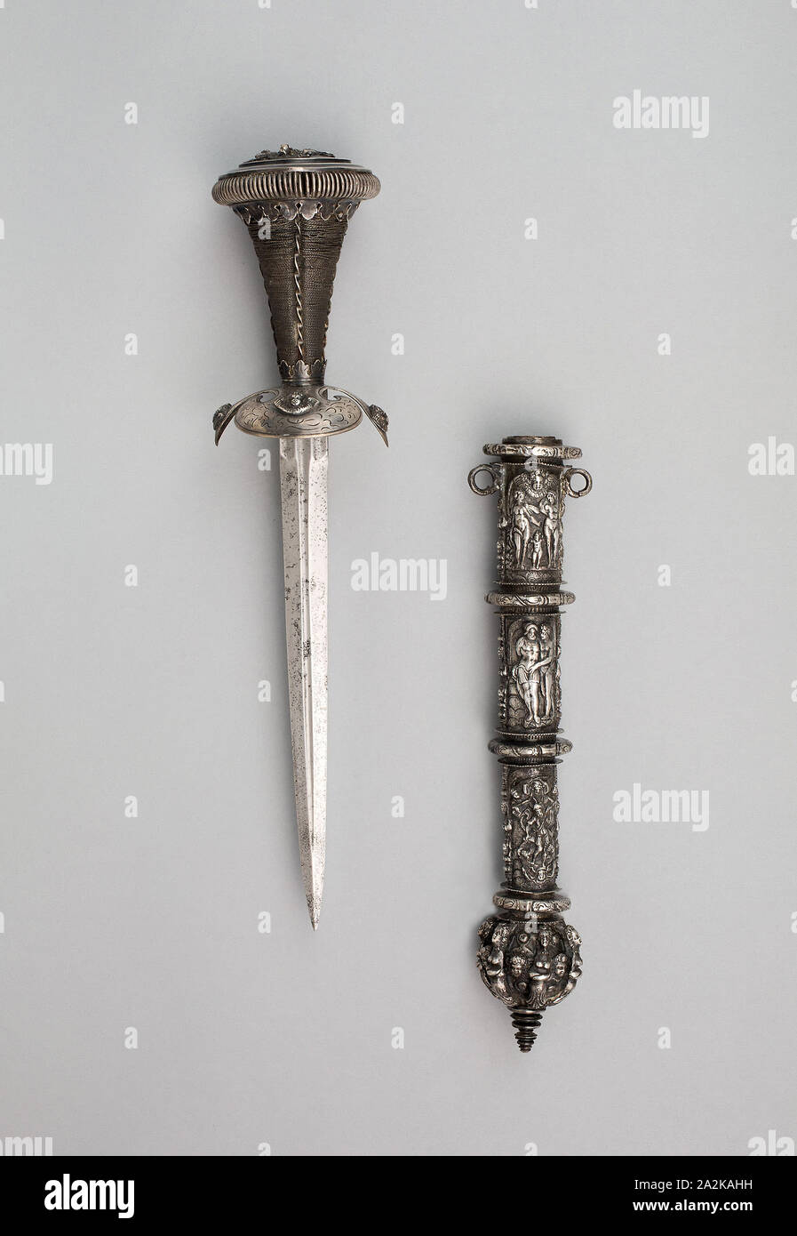 Dagger and Sheath, Scabbard: third quarter of 16th century, dagger ...