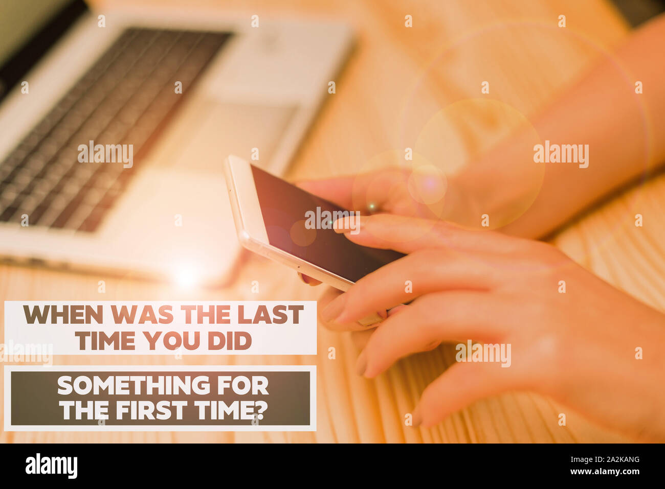 Handwriting text writing When Was The Last Time You Dids. Conceptual ...