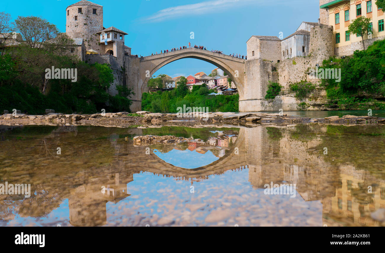 Stari Most is a reconstruction of a 16th-century Ottoman bridge in the ...