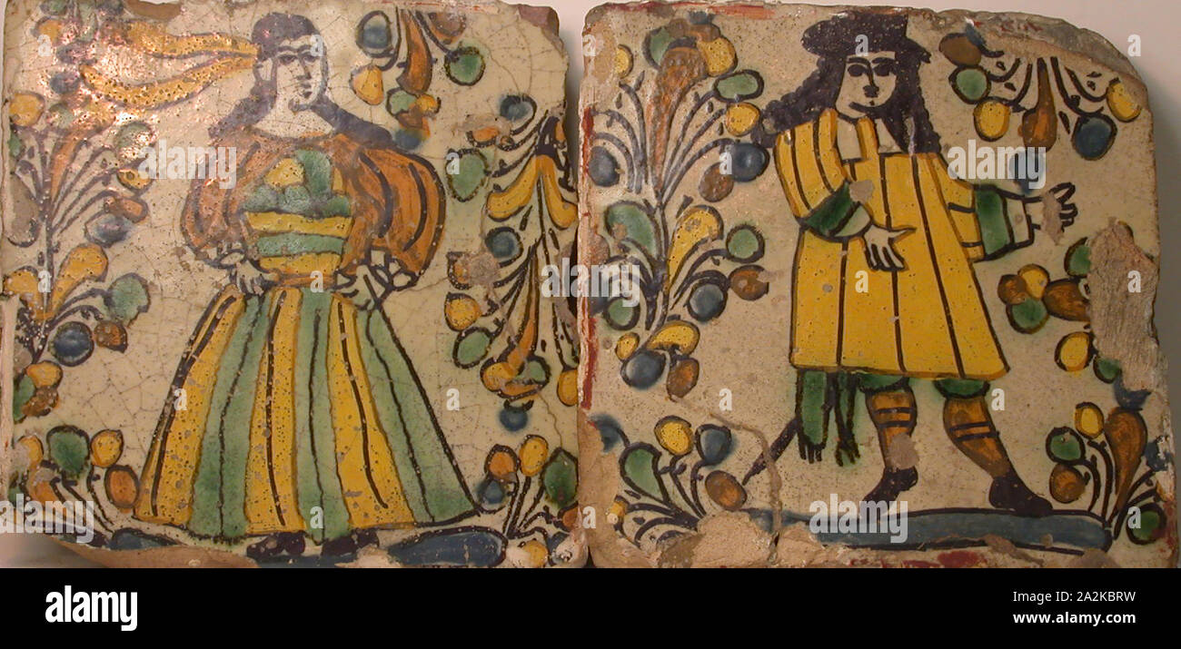 Polychrome tiles depicting male hi-res stock photography and images - Alamy