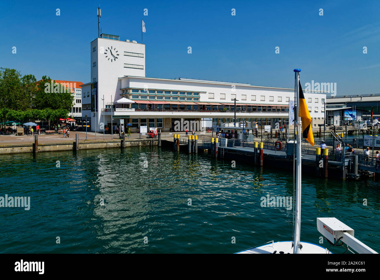 Zeppelin Museum (former harbour railway station) at the harbour in ...