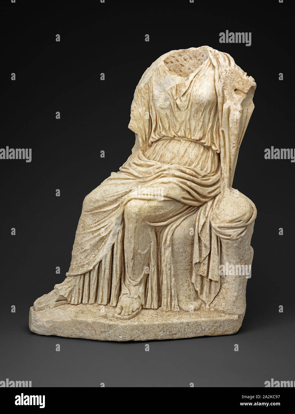 Statue of a Seated Woman, 2nd century AD, Roman, Roman Empire, Marble ...