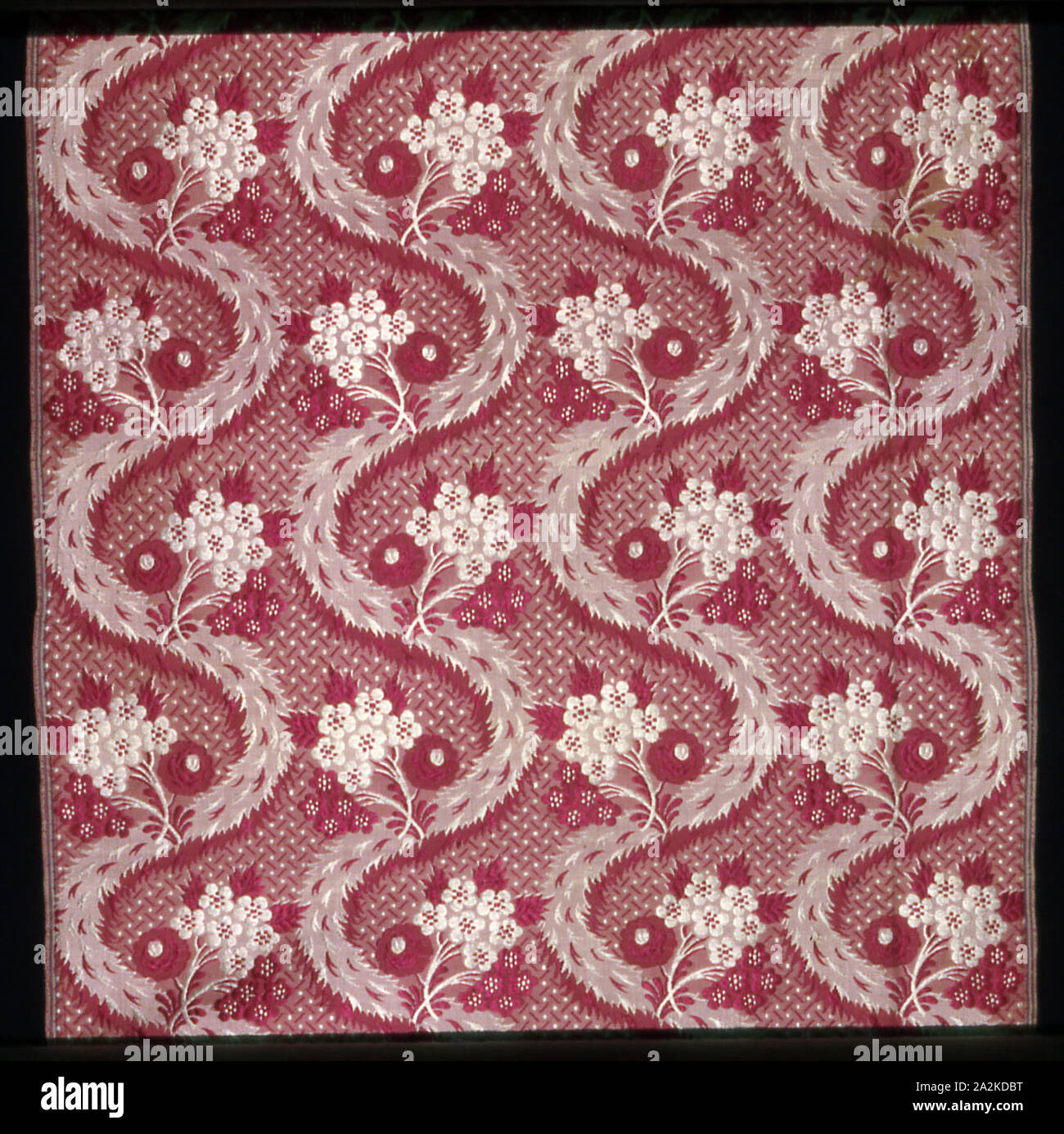 Panel, 1725/50, England, Spitalfields, England, Silk, plain weave self ...