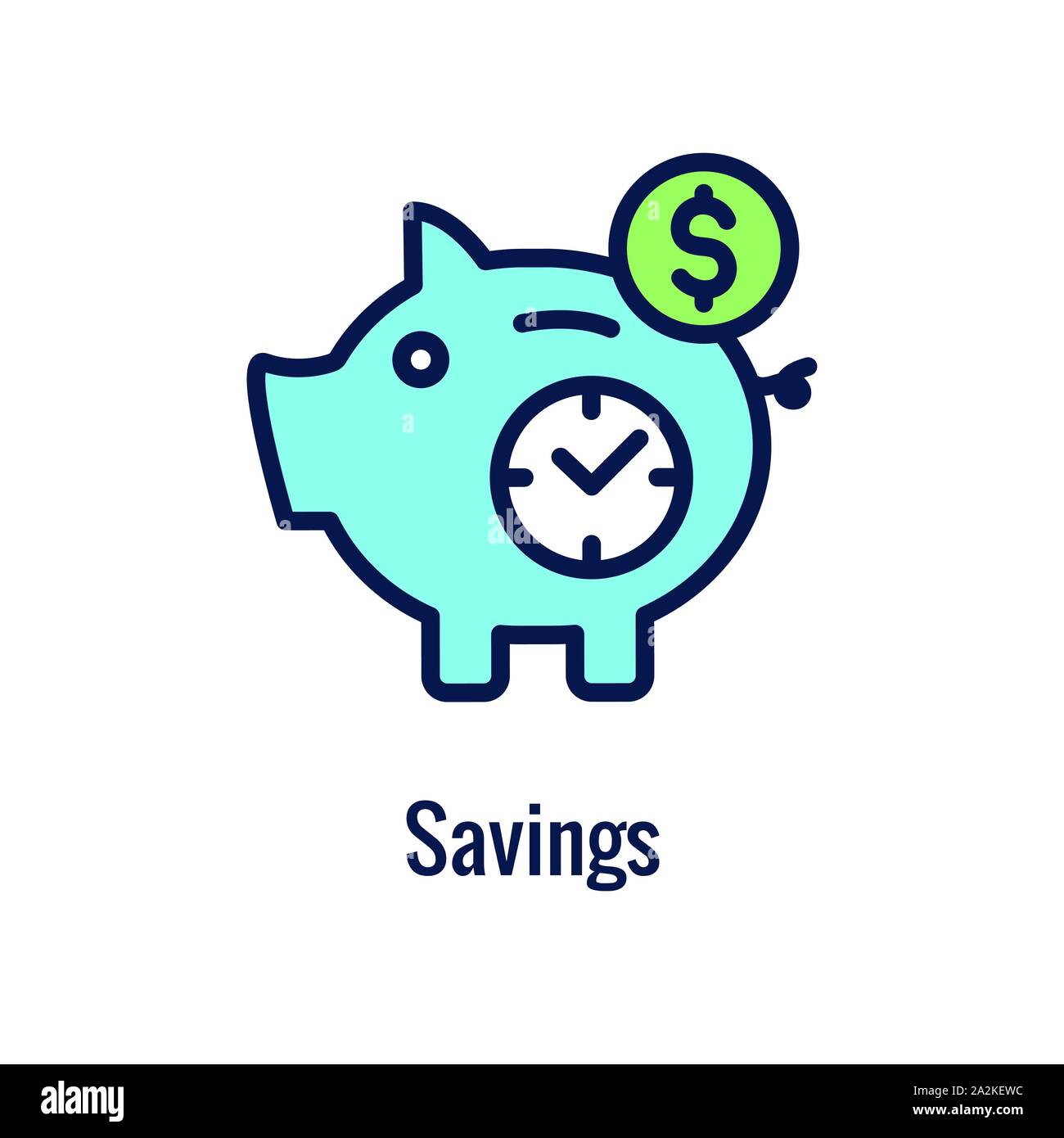 Savings icon hi-res stock photography and images - Alamy