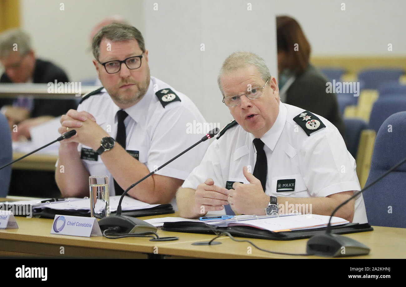Psni chief constable simon byrne address northern ireland policing ...
