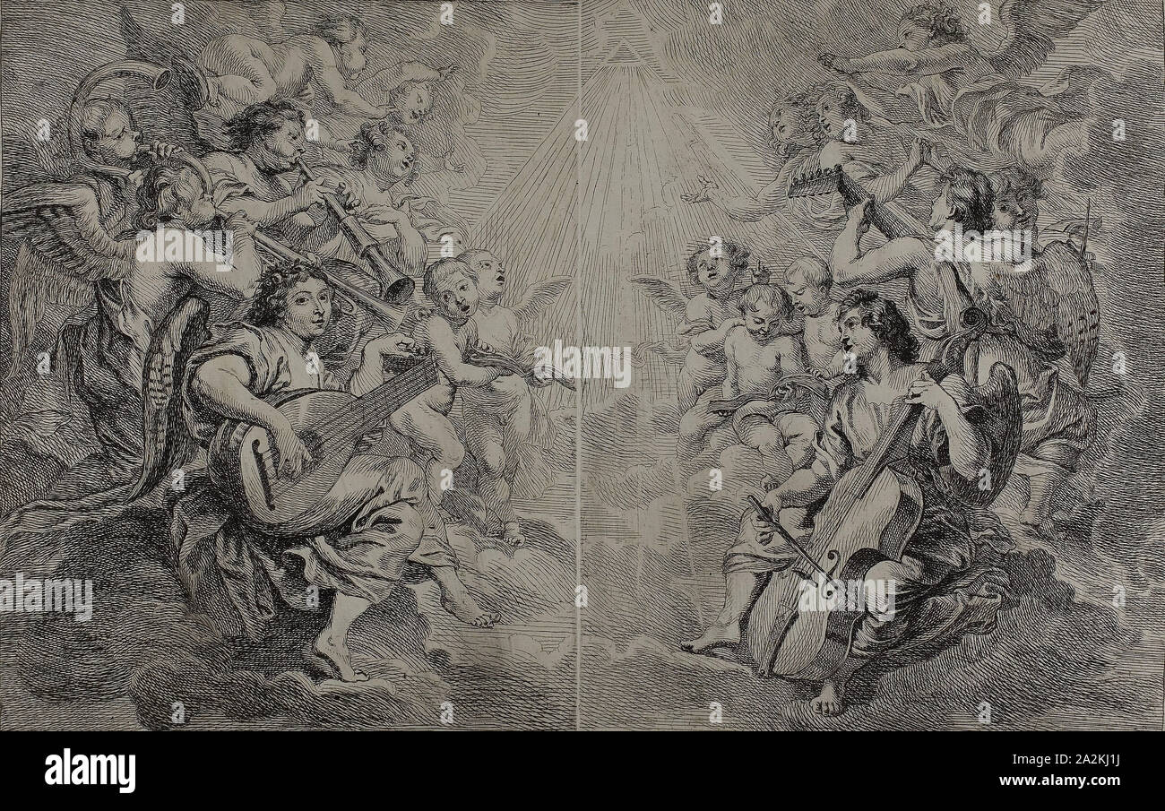 Angels Making Music, c. 1650, Cornelis Schut, I (Flemish, 1597-1655 ...