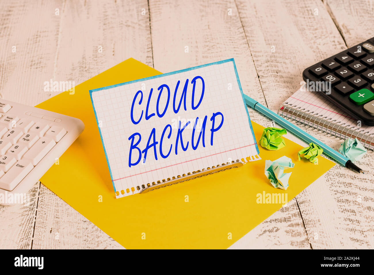 Handwriting text writing Cloud Backup. Conceptual photo enable ...