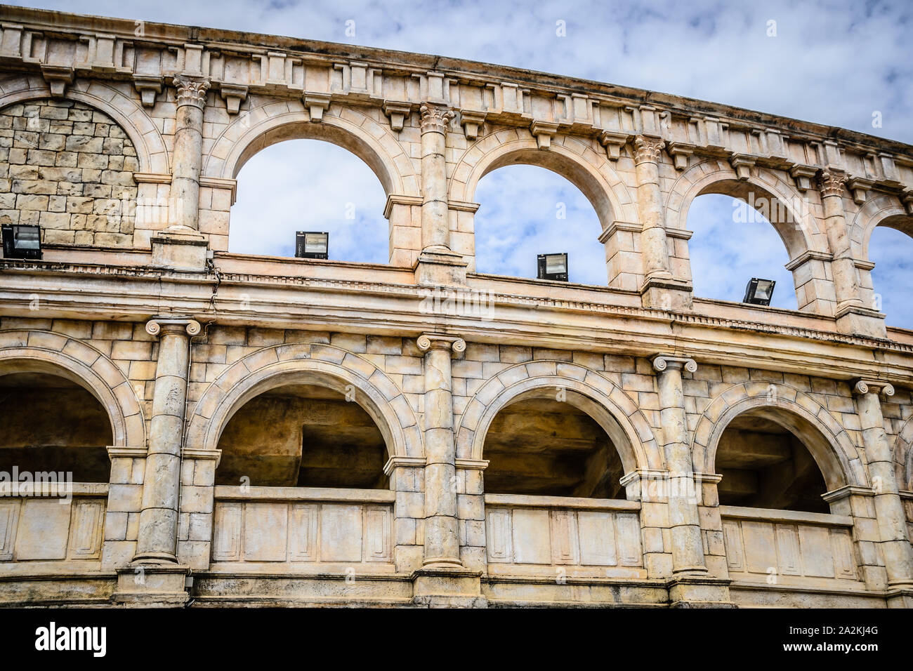 snapshots of replica of Rome's coliseum stadium in Macau China Stock ...